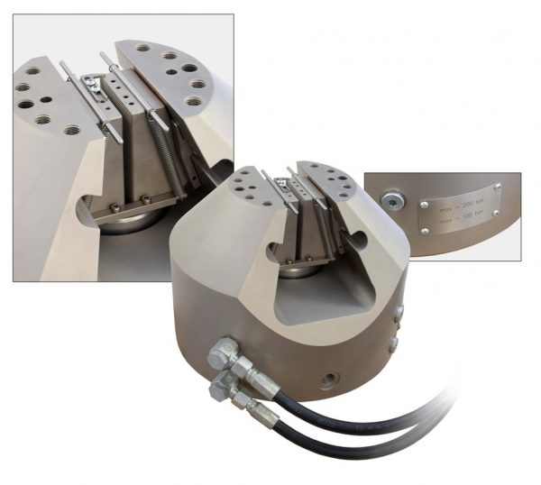 Pneumatic Wedge Grips 10, 20, 50, 100 and 300 kN | AML Instruments